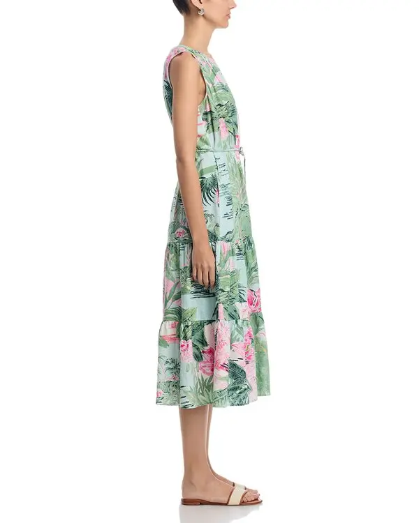 Tommy Bahama Garden Villa Linen Sundress In Canal Blue - 69% Off